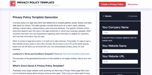 50 Best Privacy Policy Generators, Templates & Examples - ShareThis