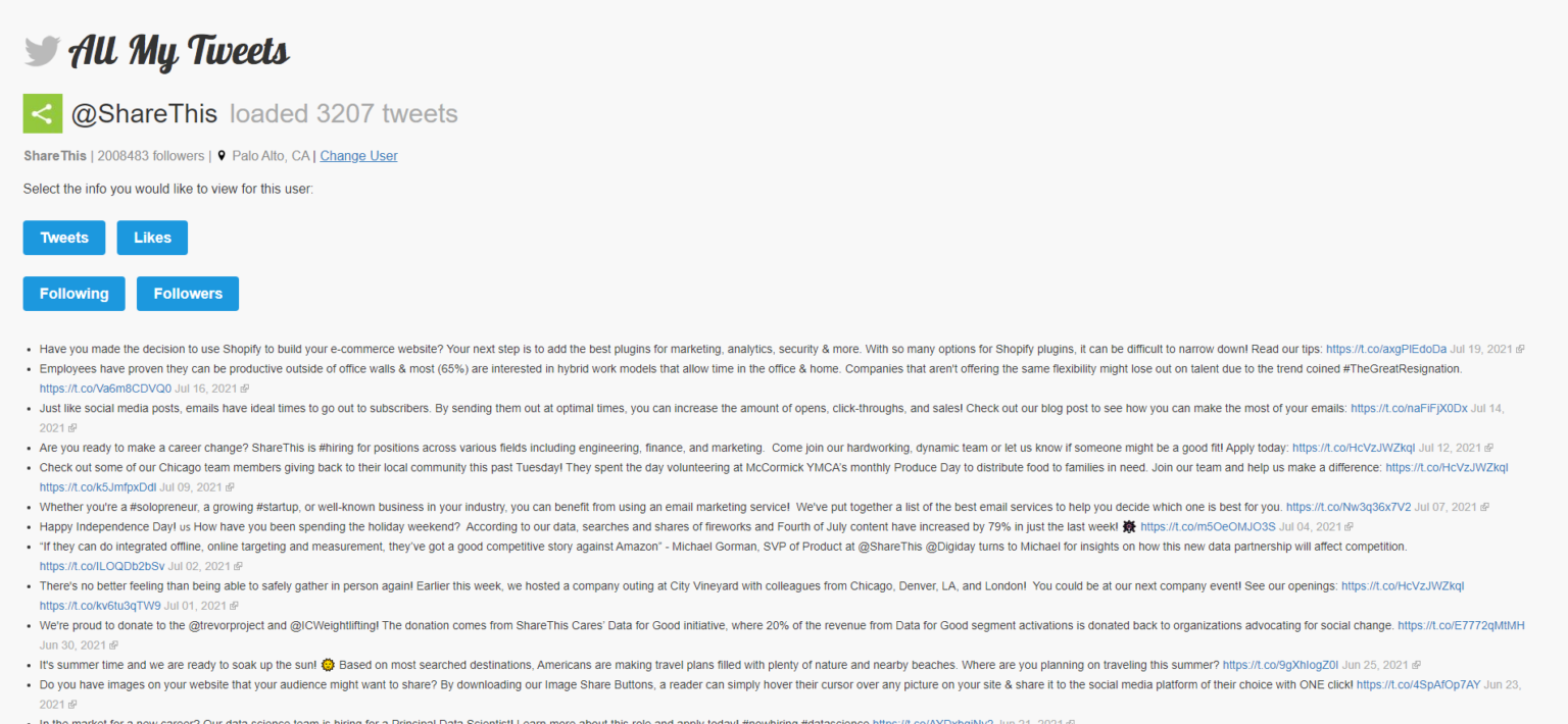 How to Find Old Tweets (Or Your First Tweet) - ShareThis
